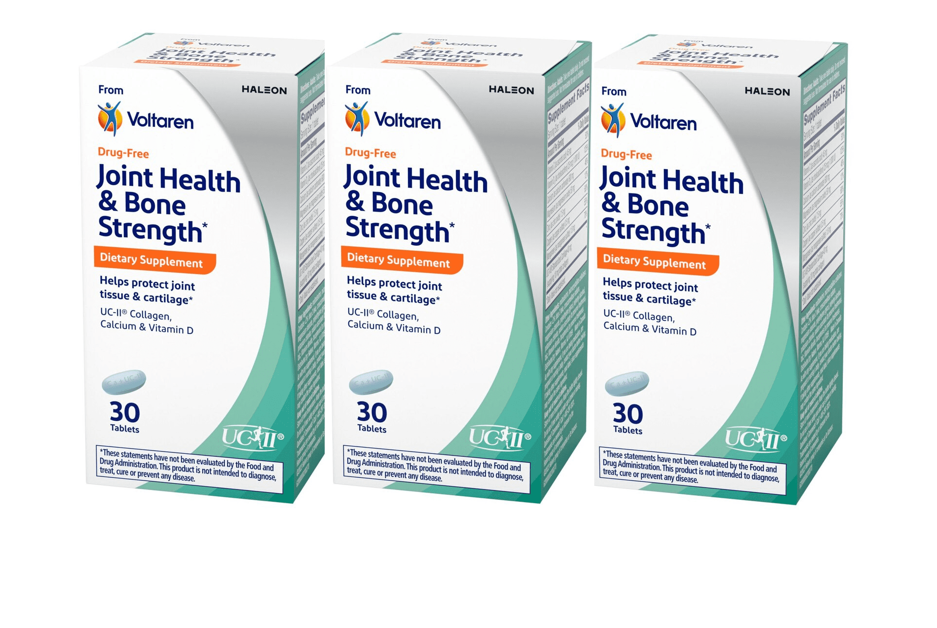 Voltaren Joint Health & Bone Strength Dietary Supplement, 3 Pack - 30 ... Voltaren Joint Health & Bone Strength Dietary Supplement, 3 Pack - 30 ...