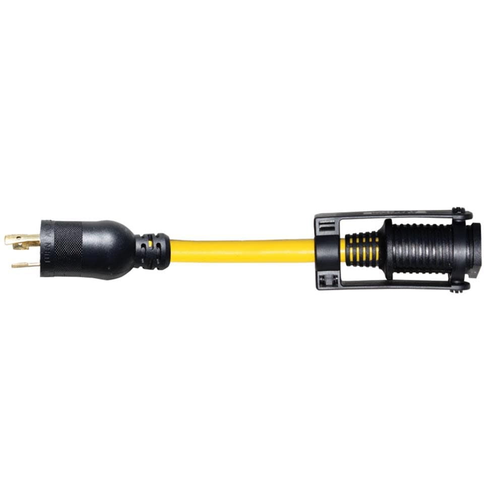 Voltec 1 Ft. 15 Amp 300V 12-Gauge Yellow Outdoor Extension Cord ...