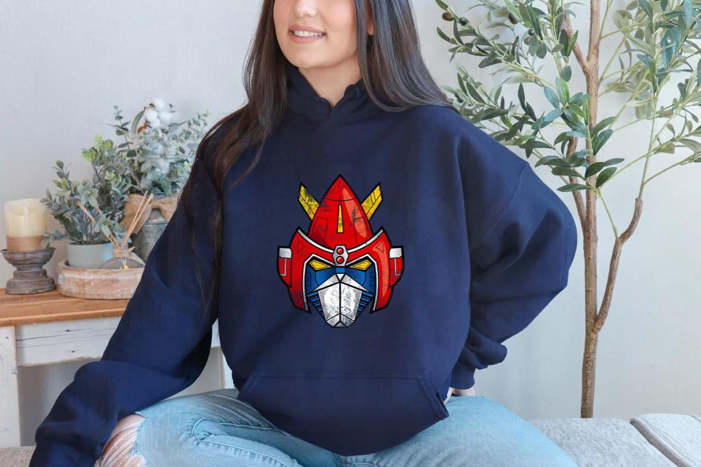 Voltes-V Hoodie Mecha Anime Retro Robot Battle Scene Graphic Fan, for ...