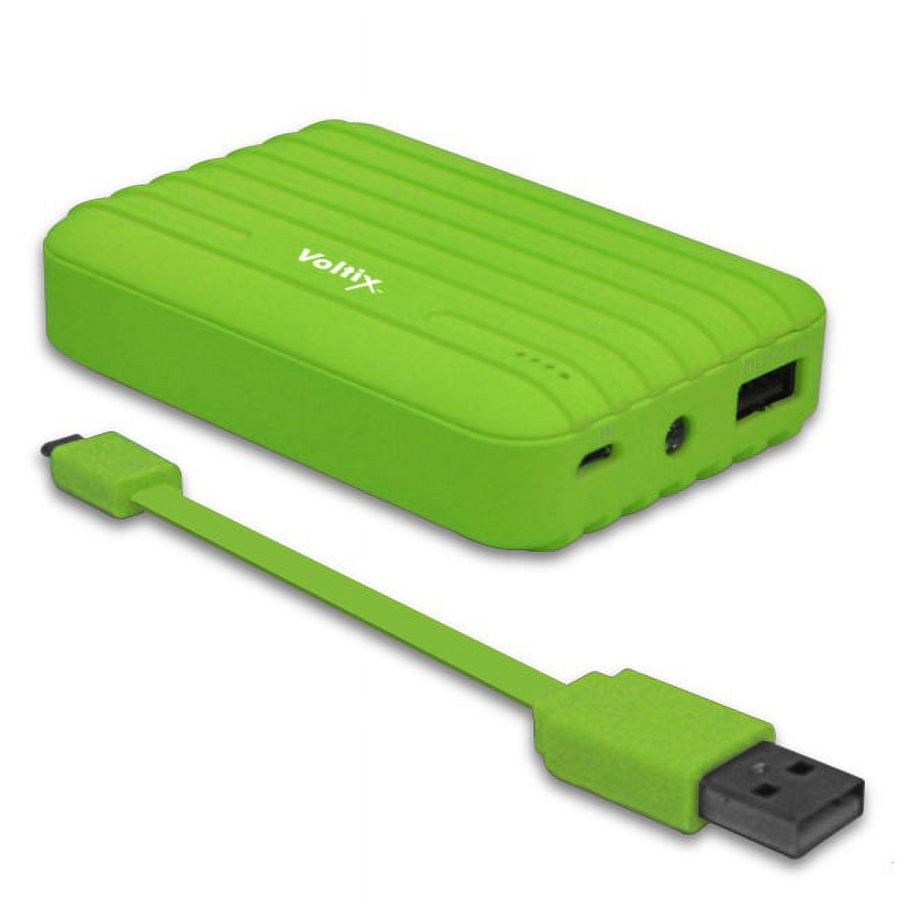Voltix 8,500mAh Rubberized Portable Power Battery Bank in Green ...