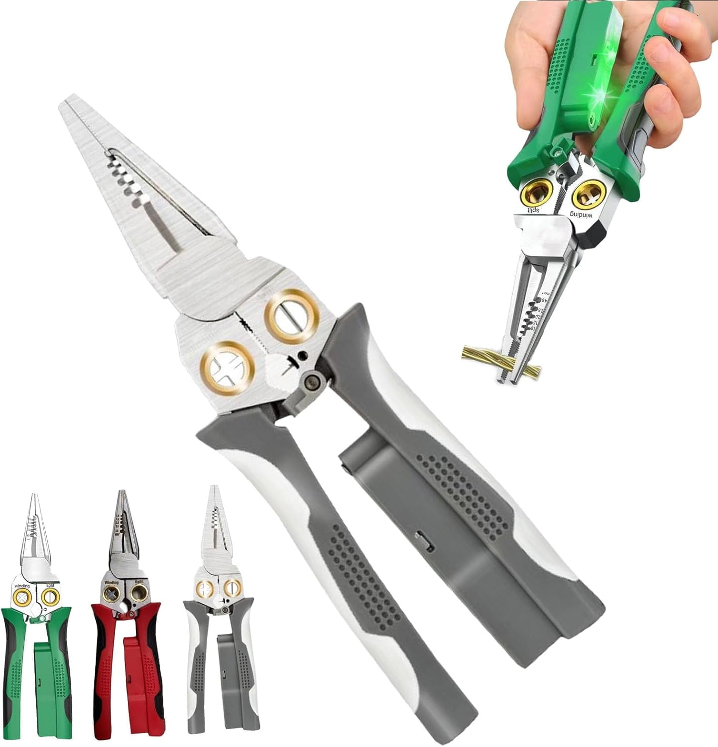 8-In-1 Tool, 8 In 1 Wire Stripper With Voltage Tester, Heavy Duty ...