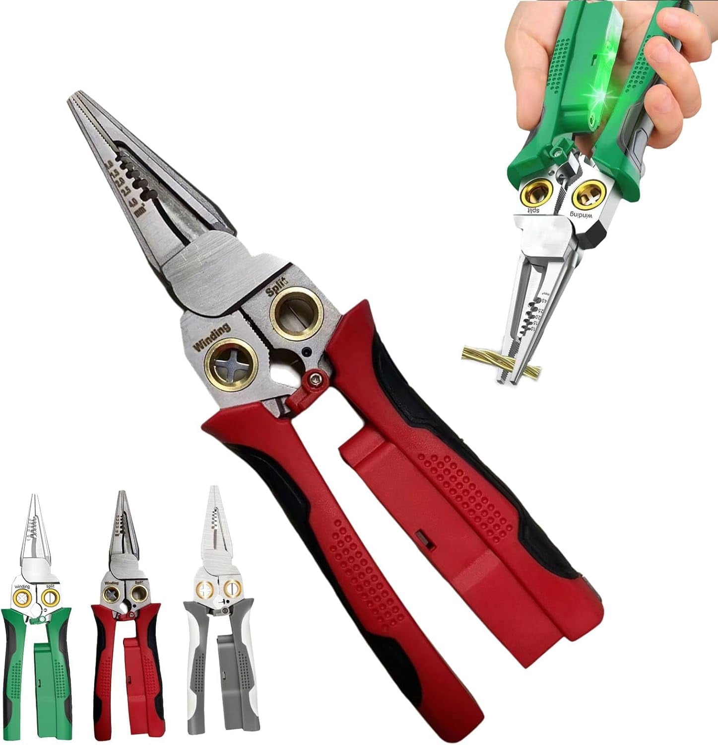 8-In-1 Tool, 8 In 1 Wire Stripper With Voltage Tester, Heavy Duty ...