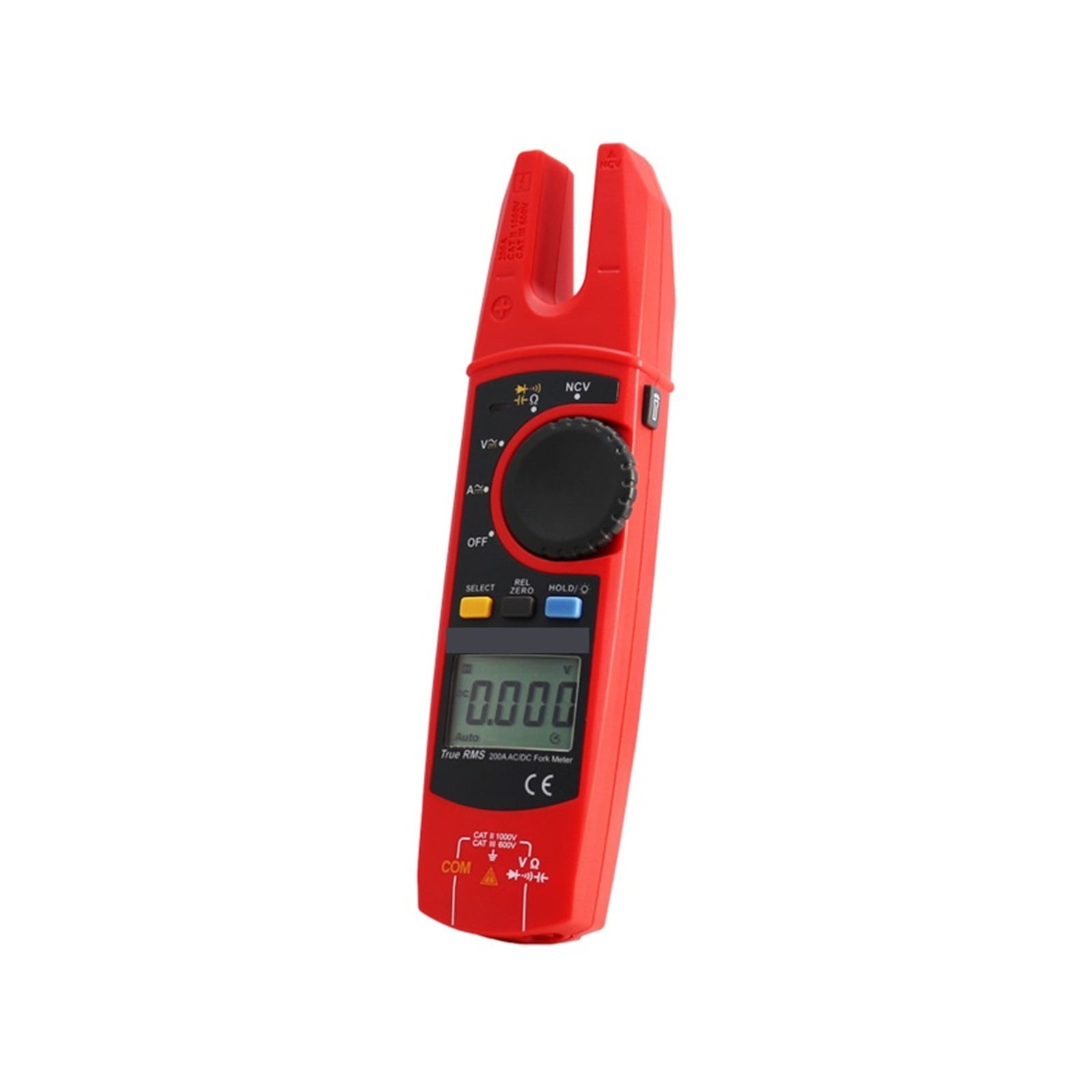 Voltmeter 200A Fork Clamp Meters DC Current Capacitance NCV Tester True ...