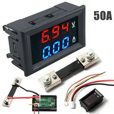 Voltmeter Ammeter LED Dual Volt Amp Meter Voltage Current NEW Gauge ...