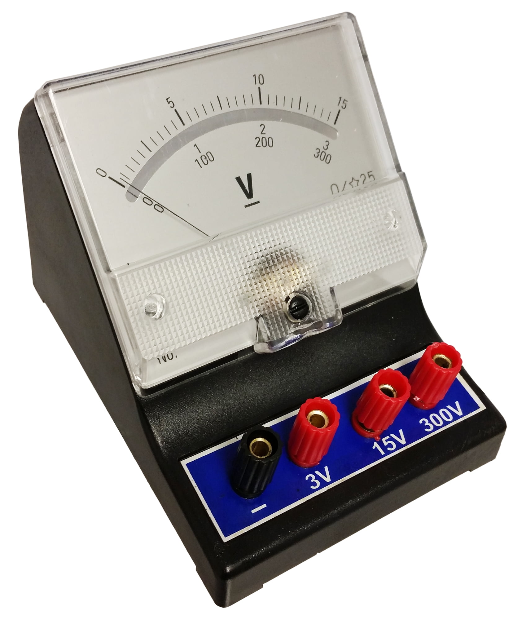 Voltmeter Analog, 0V to 3V, 0V to 15V, 0V to 300V; DC - Walmart.com