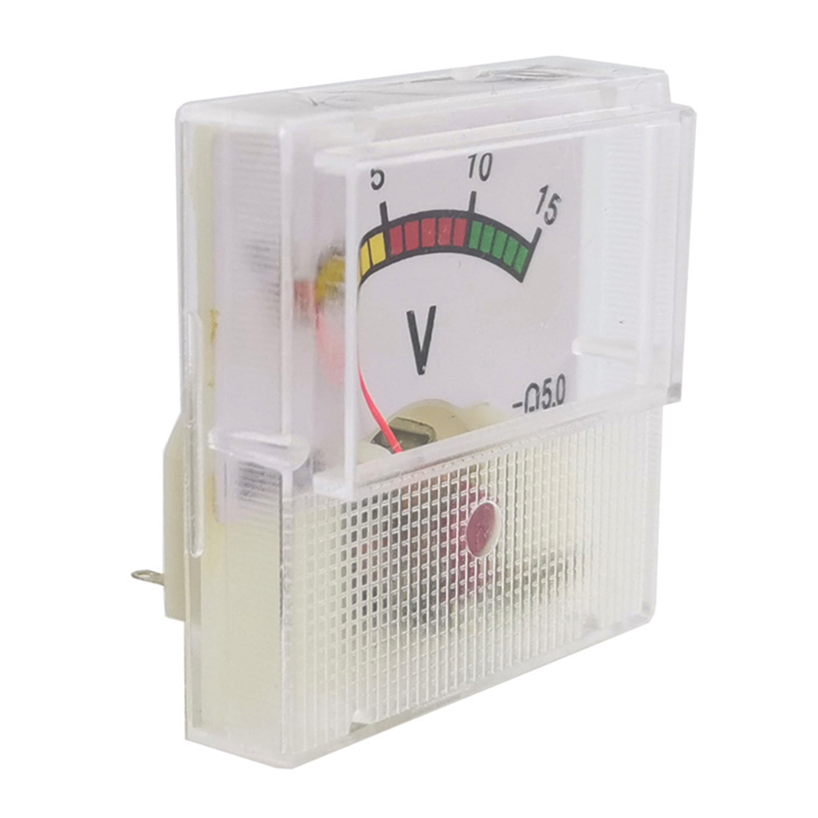 Voltmeter DC0-15V Rectangular Shape Analog Panel Volts Voltage Meter ...