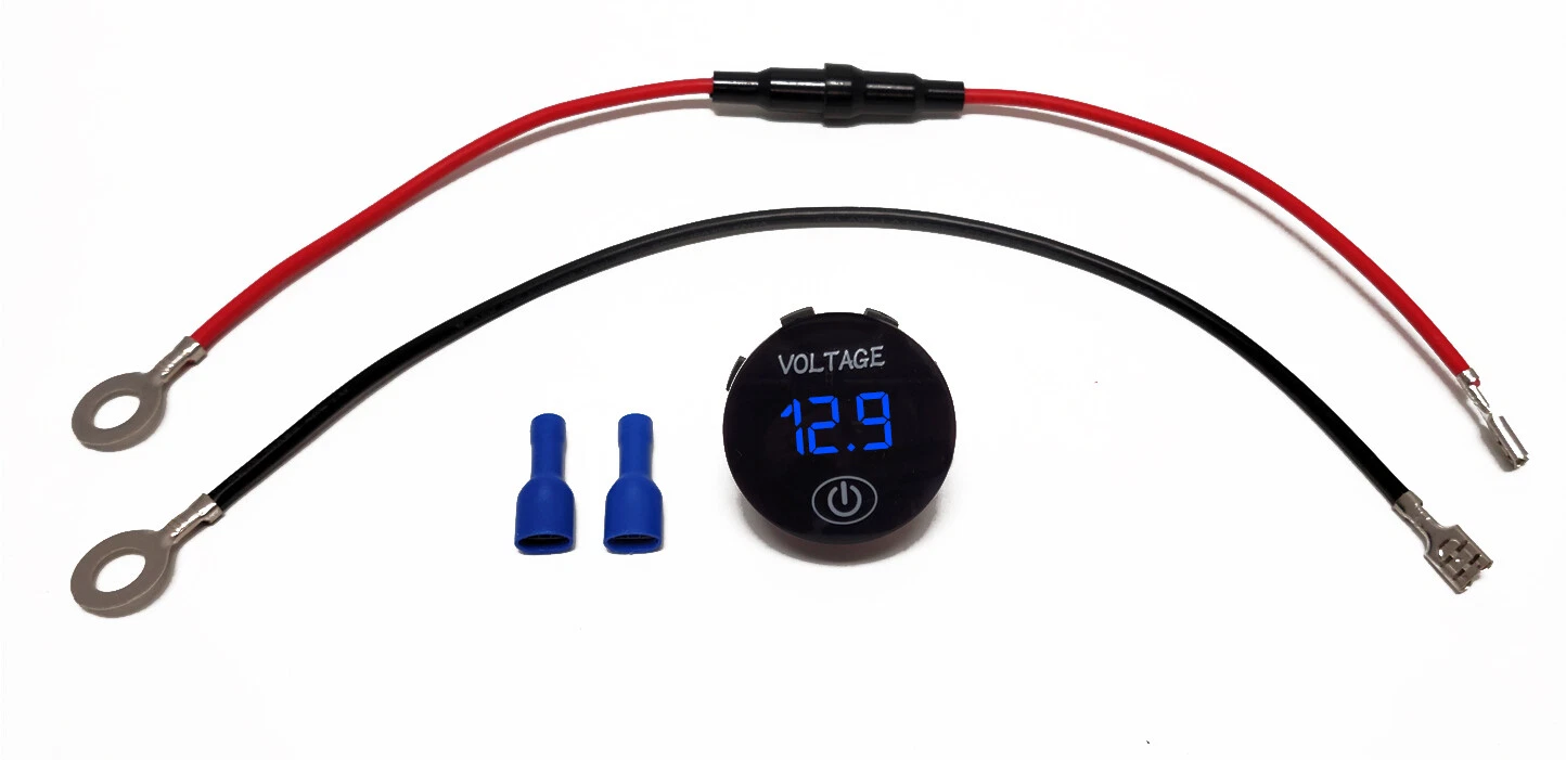 Voltmeter Digital Display Led 5/16" Ring Cables Diy Panel Do It ...