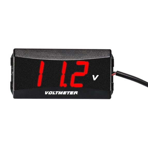 Voltmeter Meter Gauge for Motorcycle Scooters DC12-80V LED Digital ...