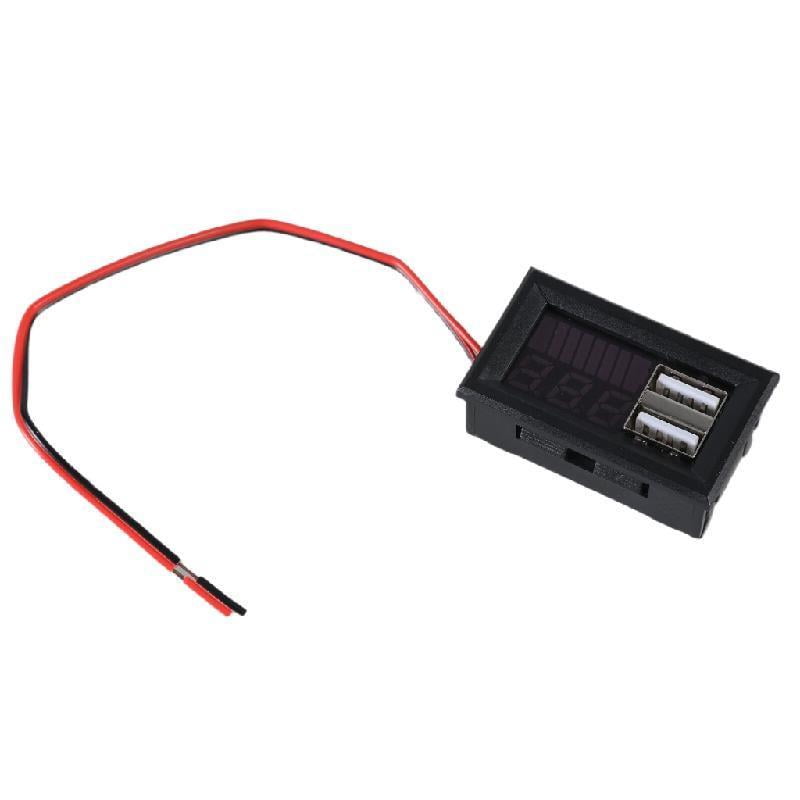 Voltmeter Mini Voltage Meter Battery Tester Panel for DC12V Car ...