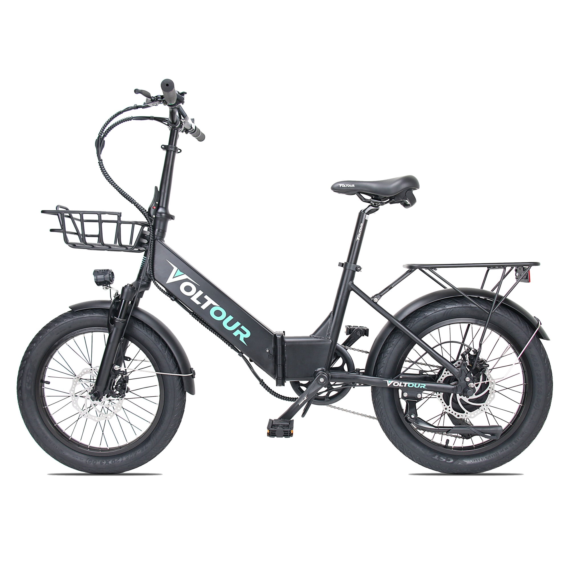 Voltour 320-STFDBLK 20" Folding E-Bike with Step Thru Frame - 500W ...