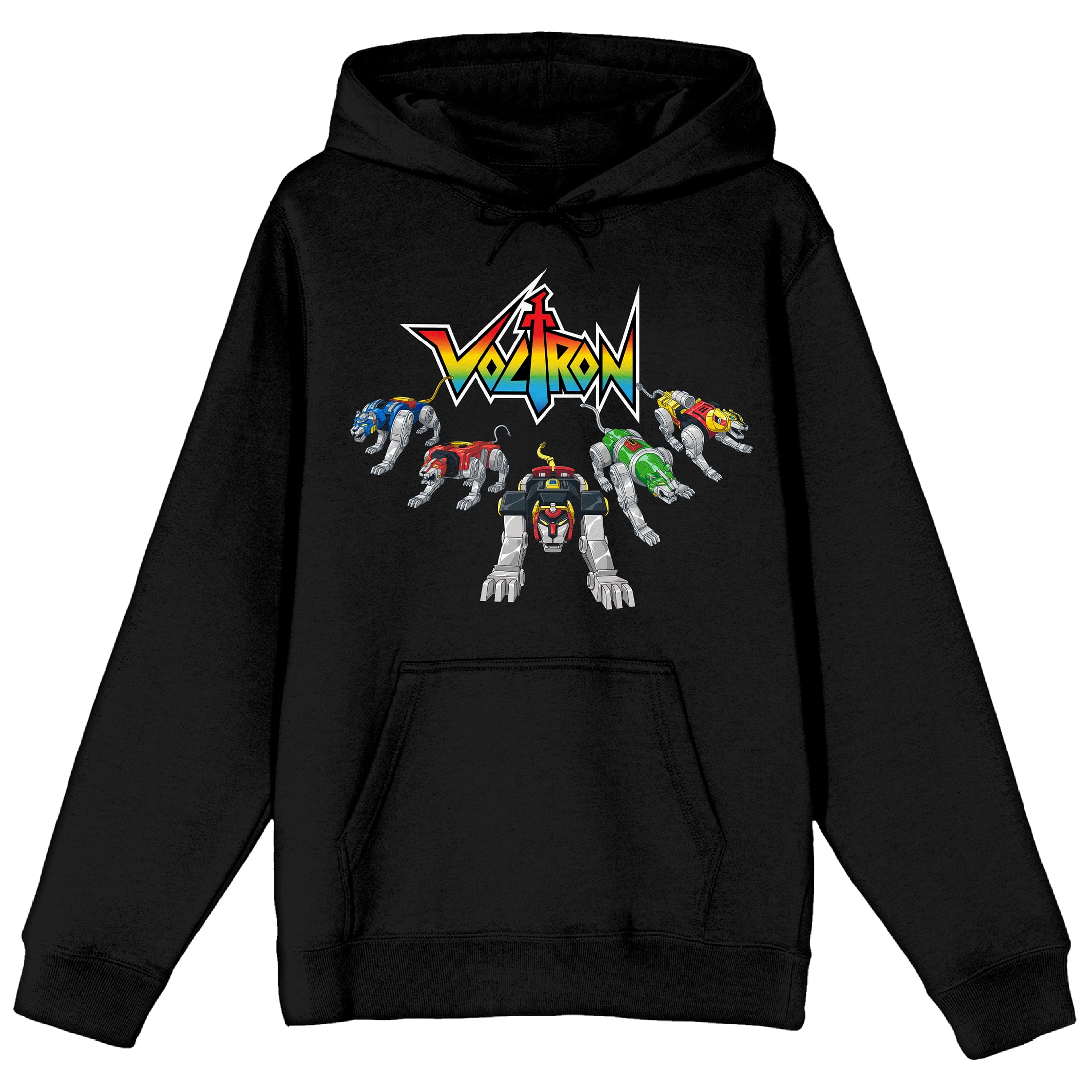 Voltron Defender Of The Universe Beast Robots Long Sleeve Black Adult ...