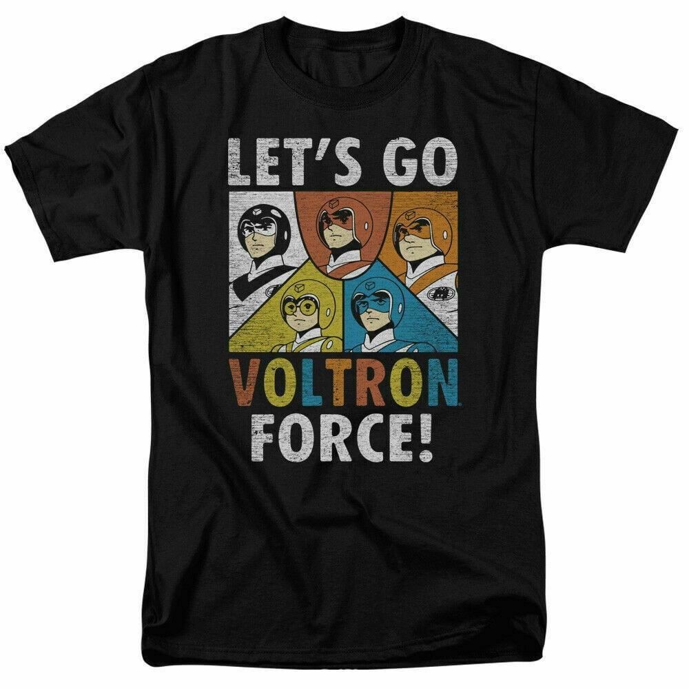 Voltron Force T Shirt Mens Licensed Cartoon Merchandise Black - Walmart.com