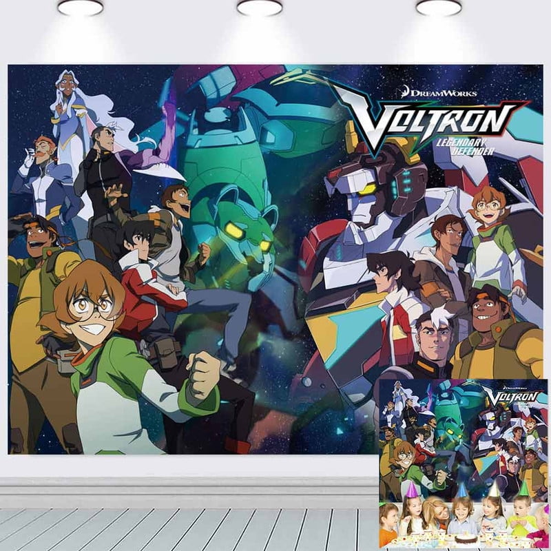 Voltron Legendary Defender Backdrop Banner Party Supplies Poster Movie ...