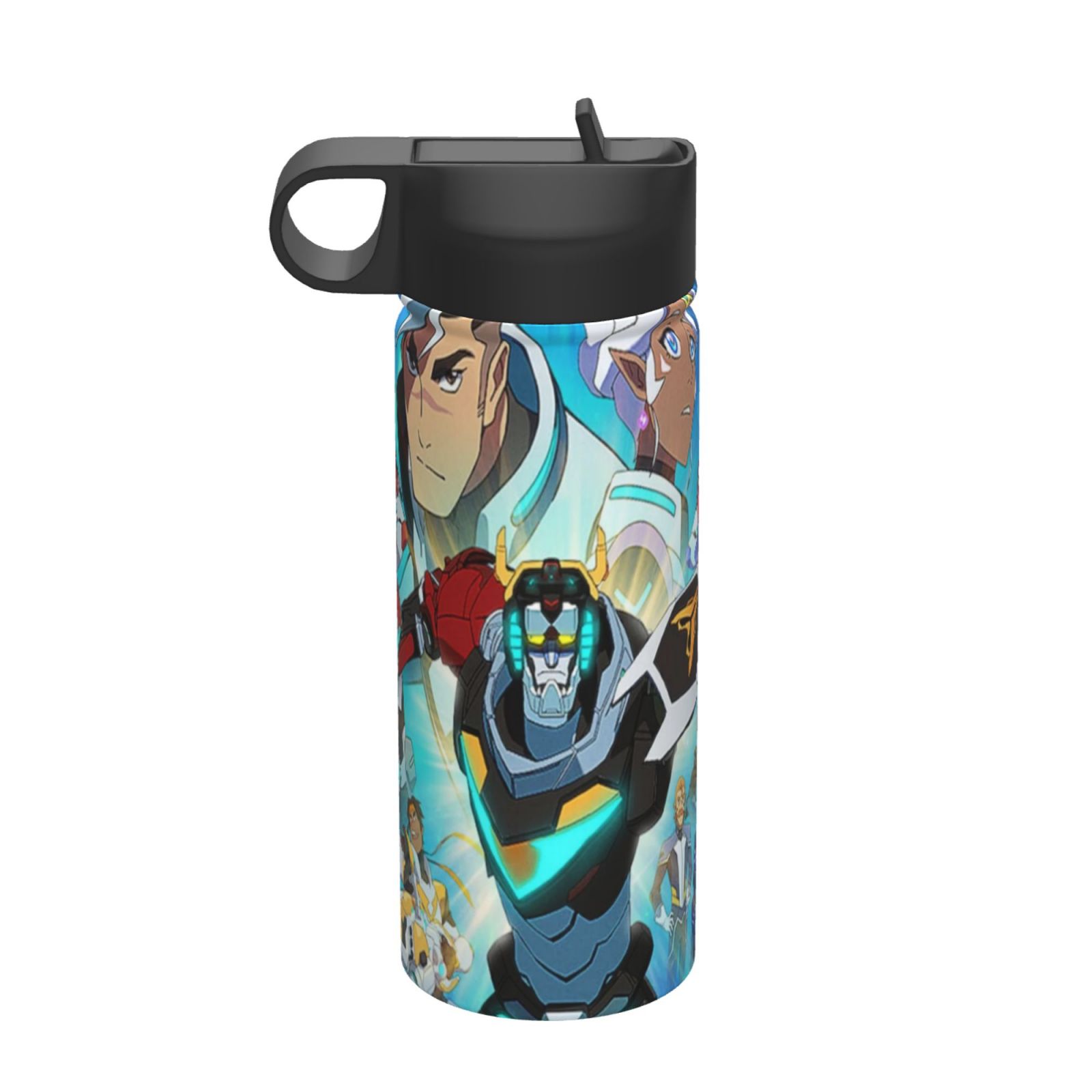 Voltron Legendary Defender Kids Insulated Water Bottle With Straw - 18 ...