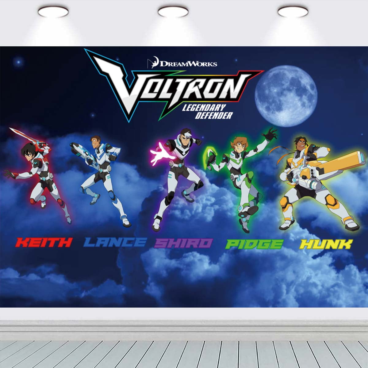 Voltron Legendary Defender Taspestry Wall Decor Birthday Banner ...