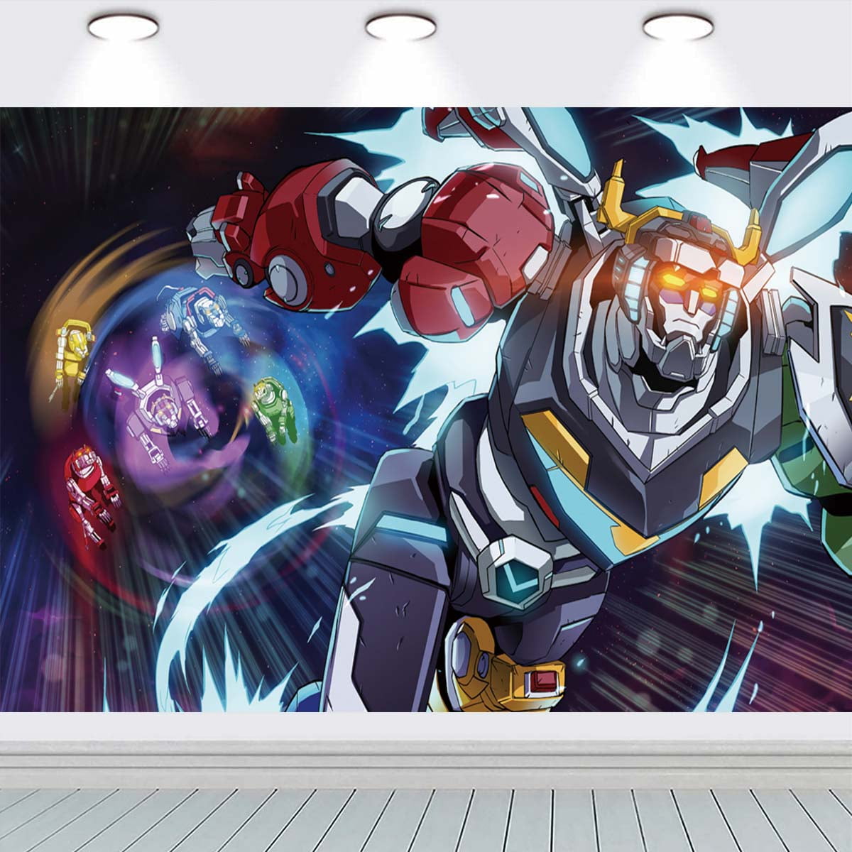 Voltron Legendary Defender school Backdrop Party Supplies Taspestry ...