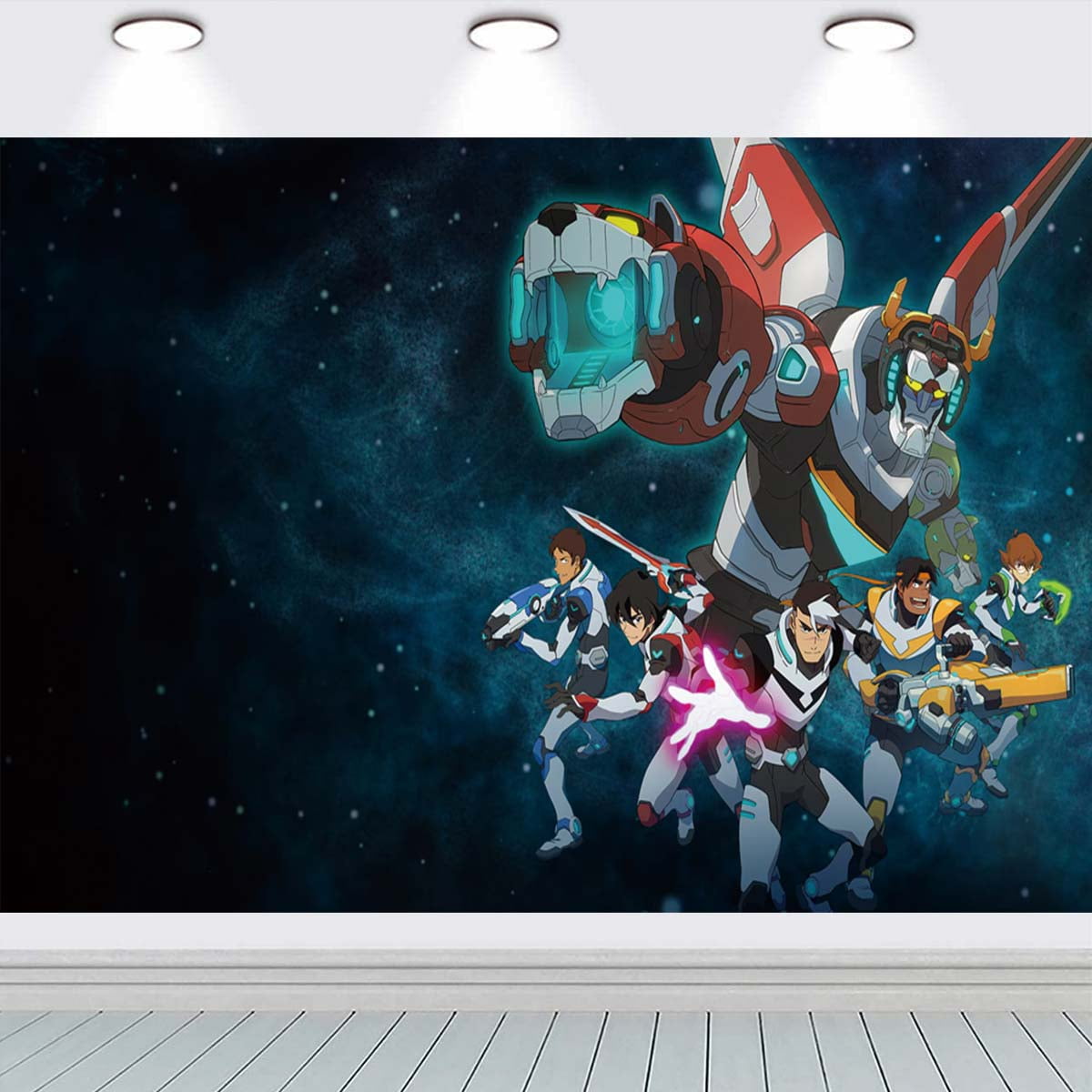 Voltron Legendary Defender school Background Banner Birthday Backdrop ...