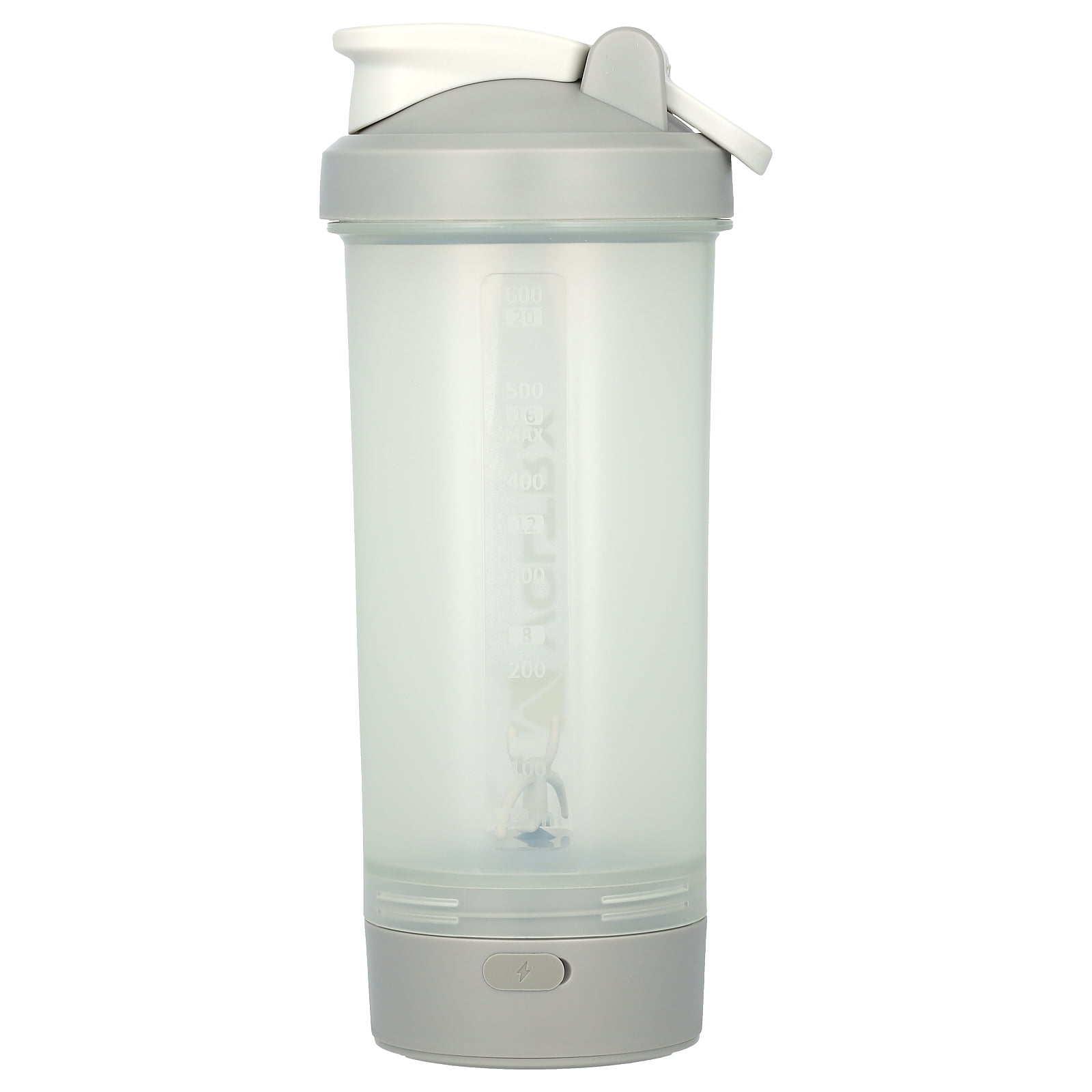 Voltrx Merger, Protein Shaker USB C Rechargeable Bottle, Grey, 24 oz (700 ml) - Walmart.com