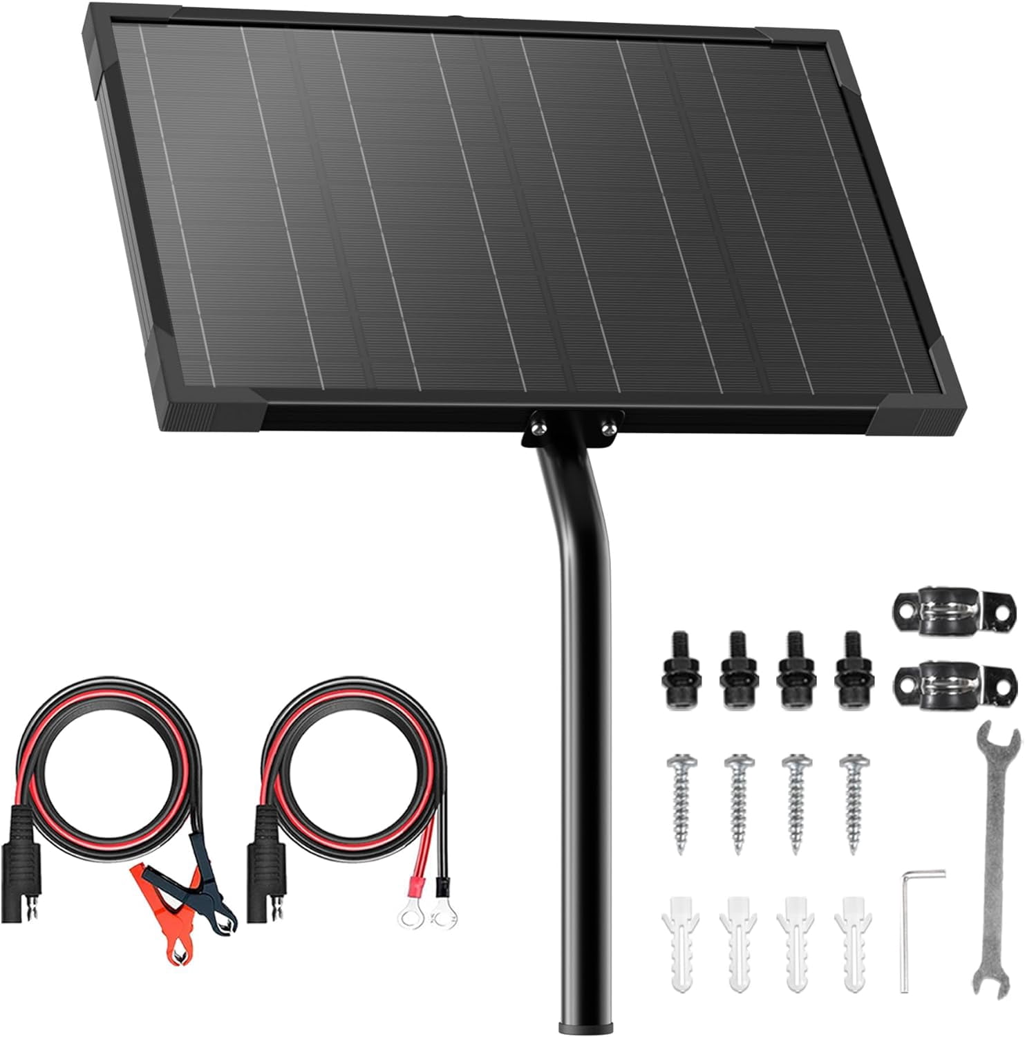 Voltset 10W 12V Waterproof Solar Battery Trickle Charger & Maintainer ...