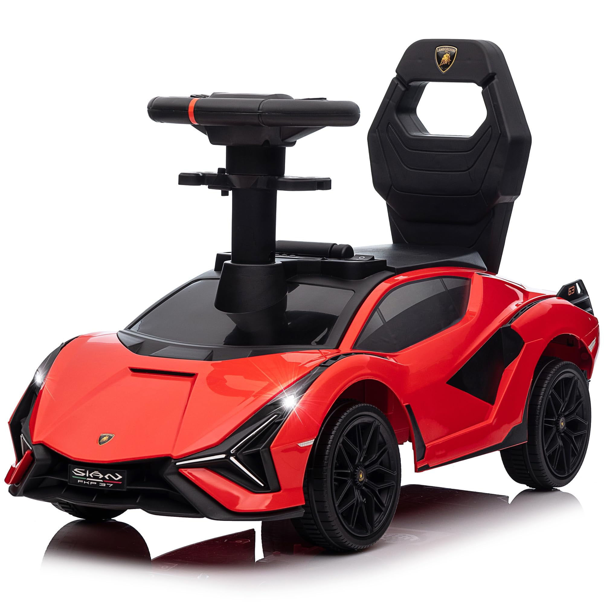 Voltz Toys Ride-on Sliding Car for Toddlers, Lamborghini SIAN, Foot-to ...