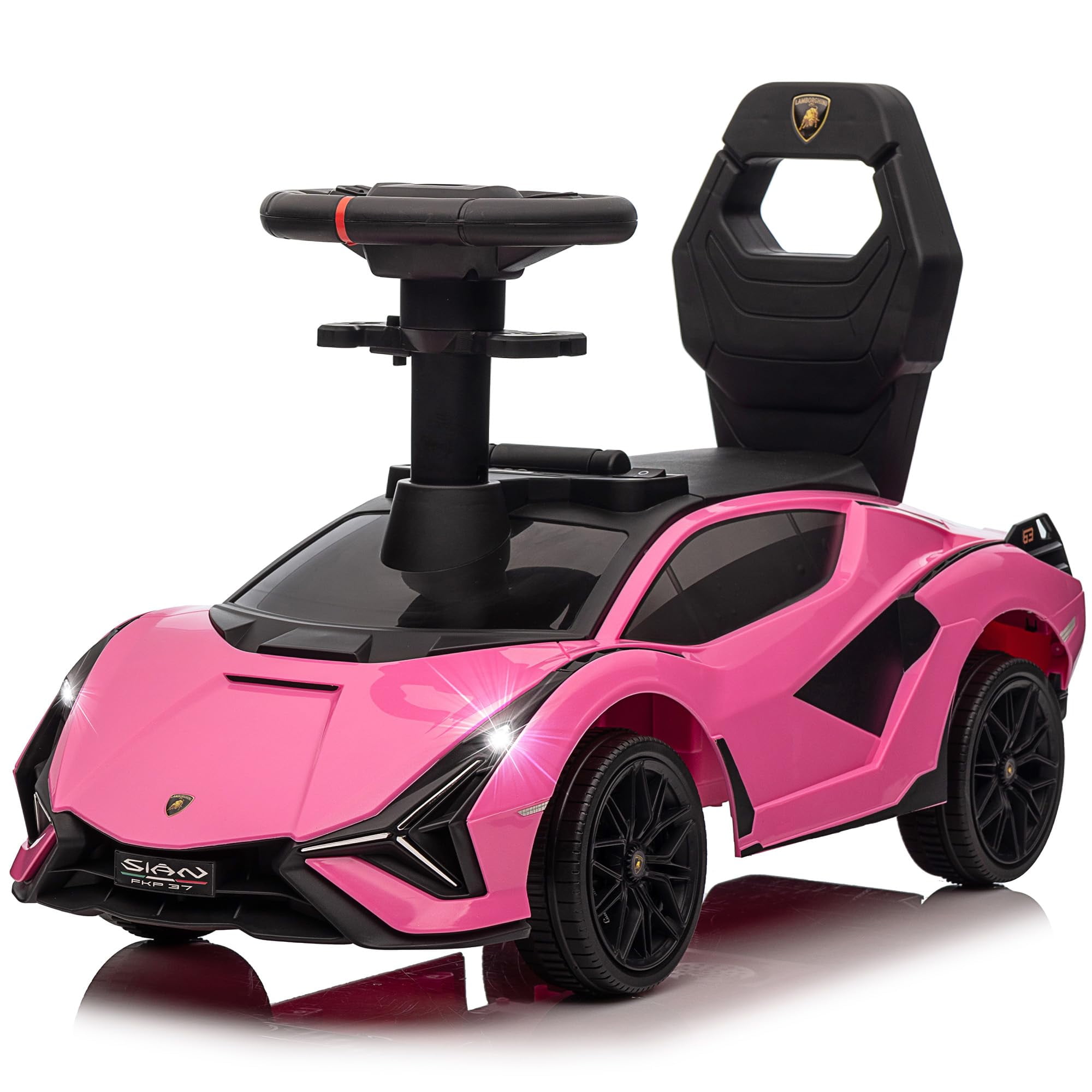 Voltz Toys Ride-on Sliding Car for Toddlers, Lamborghini SIAN, Foot-to ...