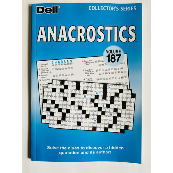 Volume 187 of the Anacrostics Puzzles from the Dell Penny Press Collectors Series Quotation ...