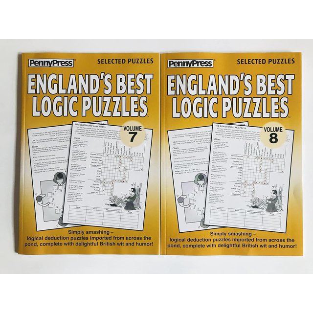 Volume 7 and 8 of the Englands Best Logic Problems Variety Puzzles from ...