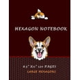 Hexagon Notebook 8.5 x 11 120 Pages Large Hexagons: Hexagonal Graph ...