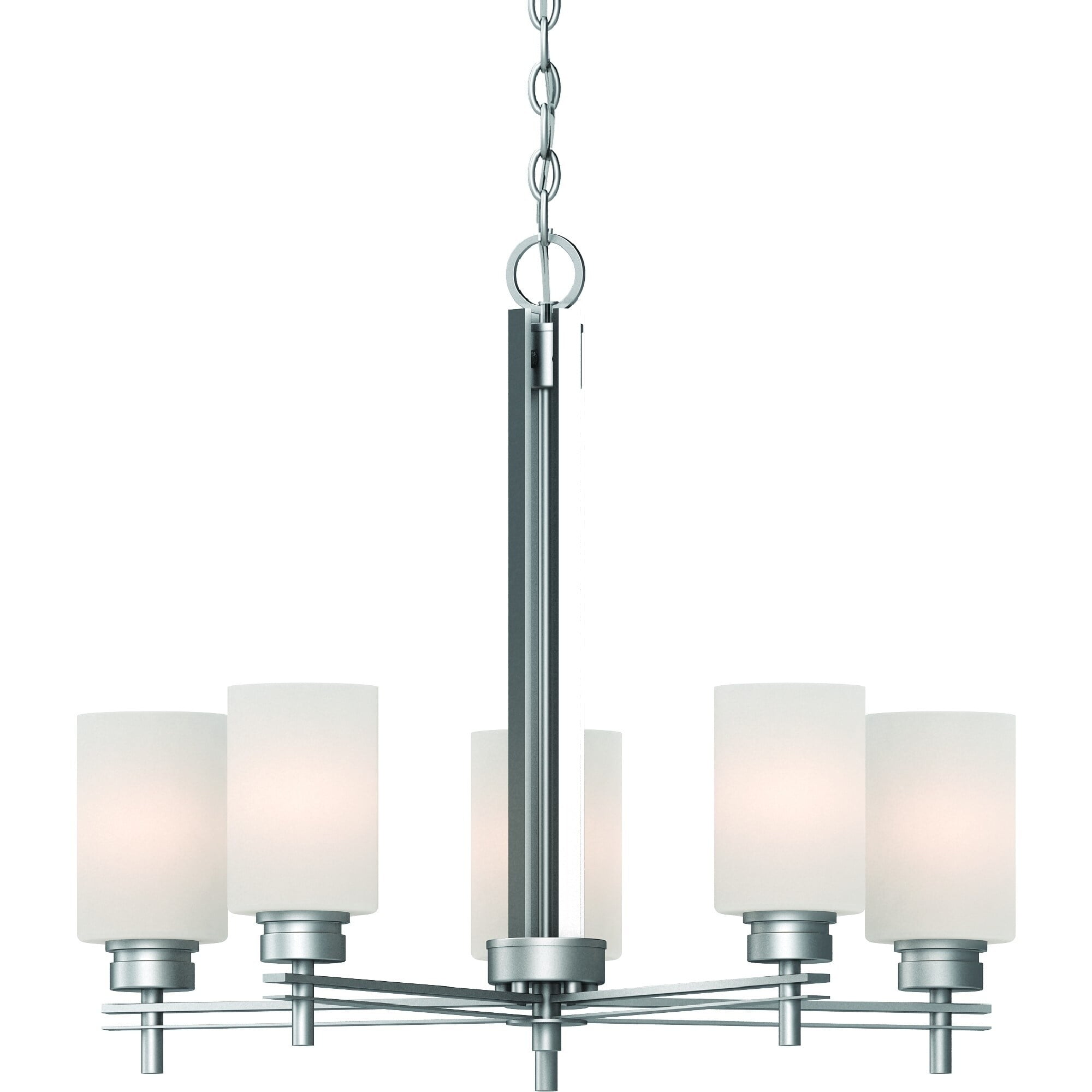 Volume Lighting Carena 5-Light Indoor Nickel Hanging Chandelier ...