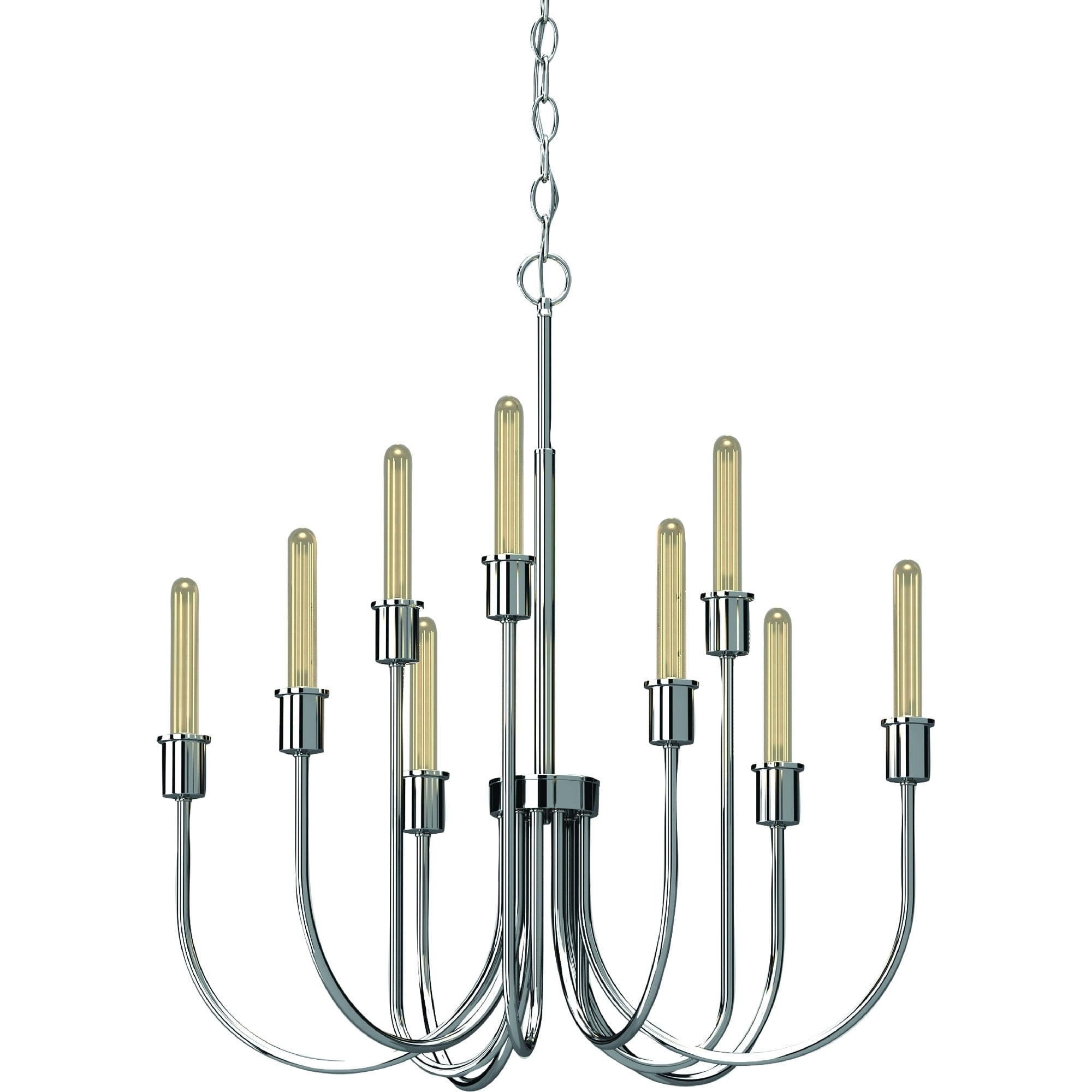 Volume Lighting Concord 9-Light Polished Nickel Hanging Chandelier ...