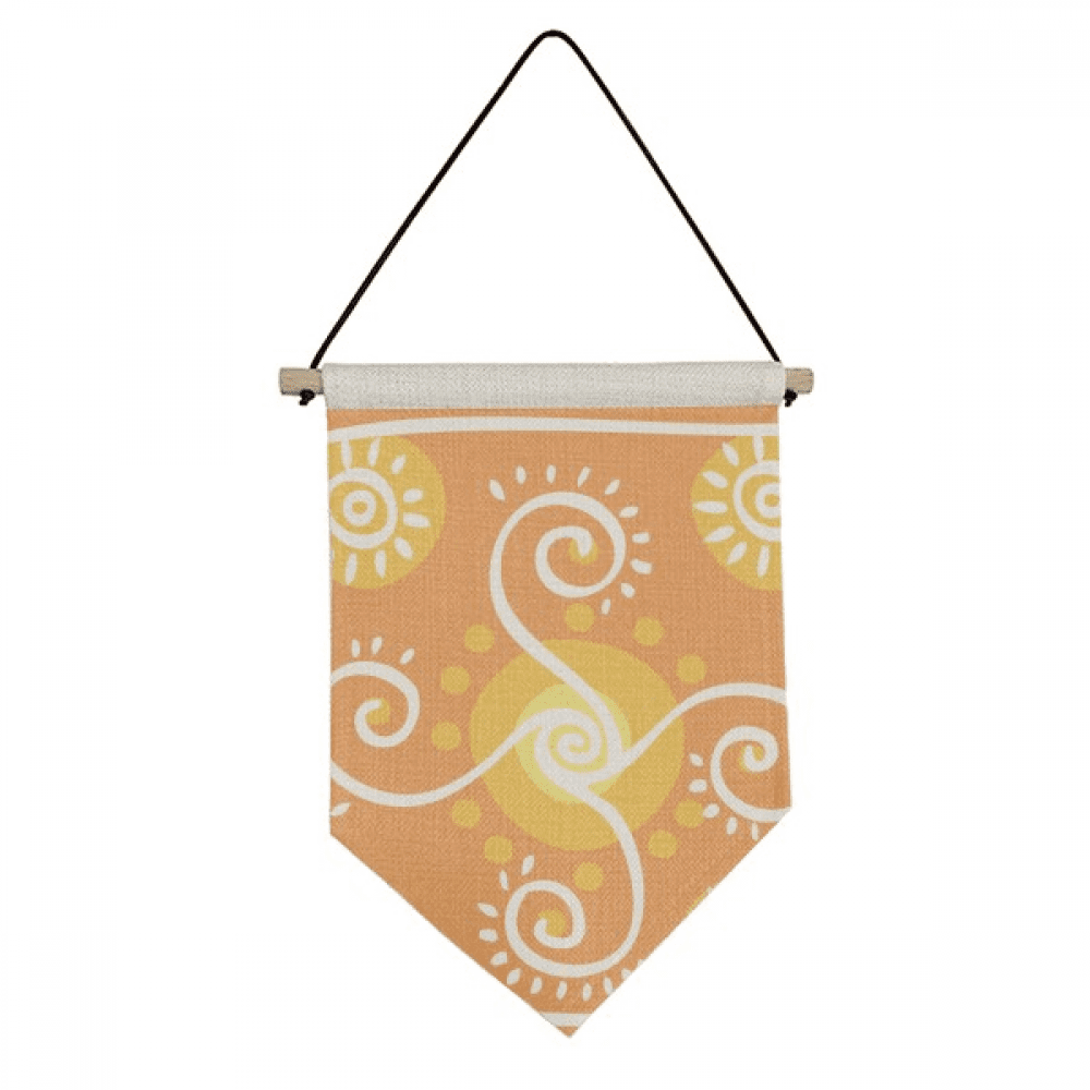 Volume Orange Mexico Totems Ancient Civilization Canvas Flag Hanging ...