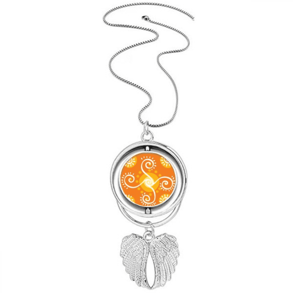 Volume Orange Mexico Totems Ancient Civilization Pendant Angel Wings ...