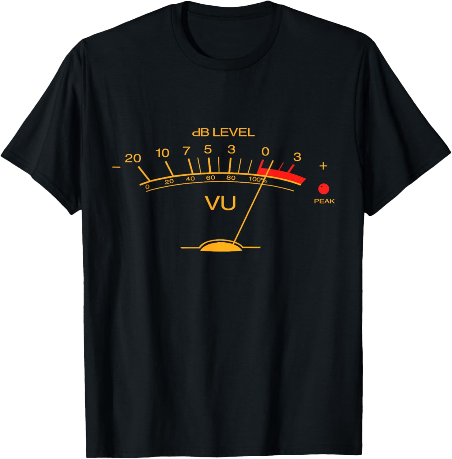 Volume VU Meter Vintage Audio Engineer Recording Studio T-Shirt ...