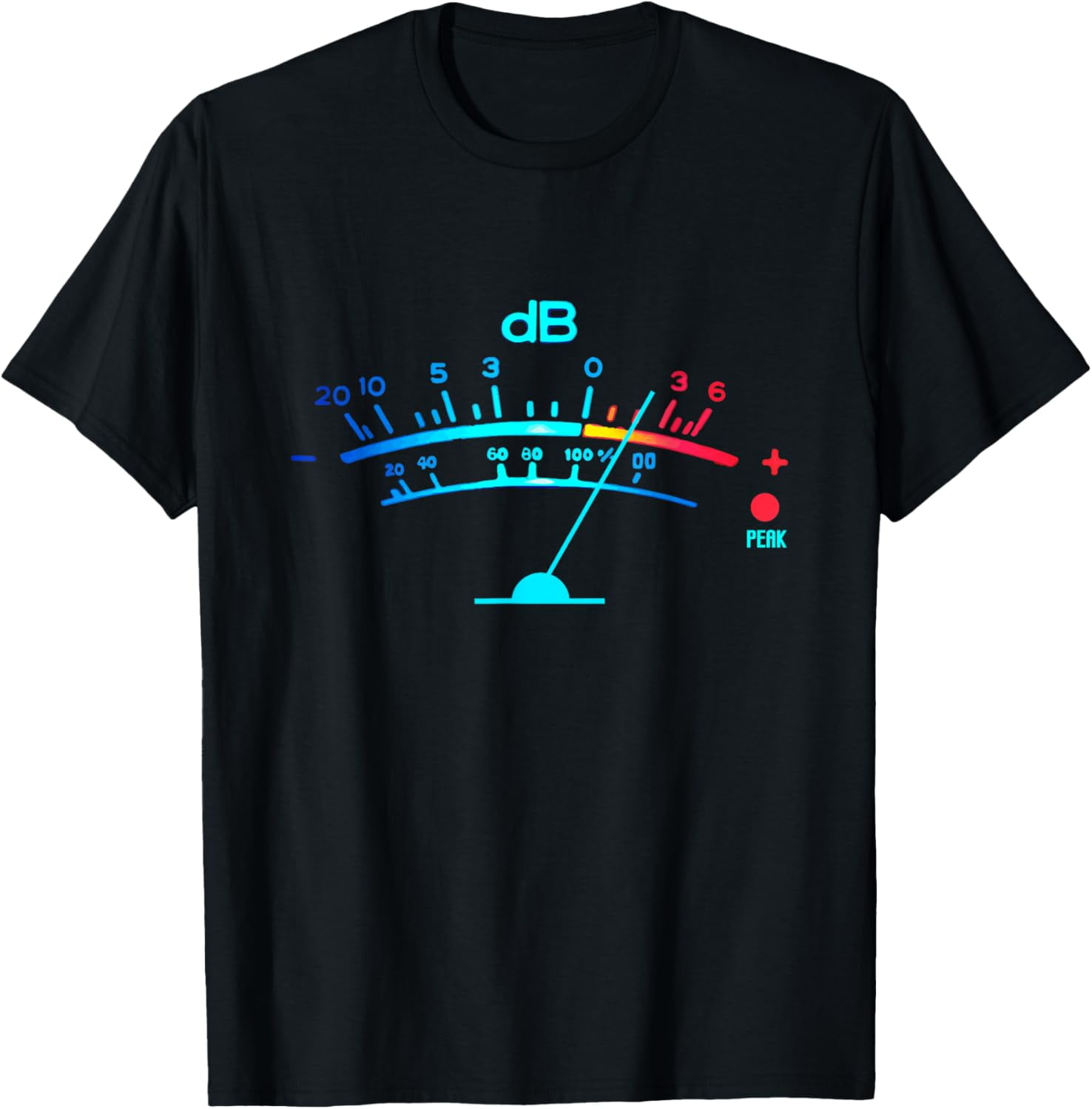 Volume VU Meter Vintage Audio Engineer Recording T-Shirt men and women ...