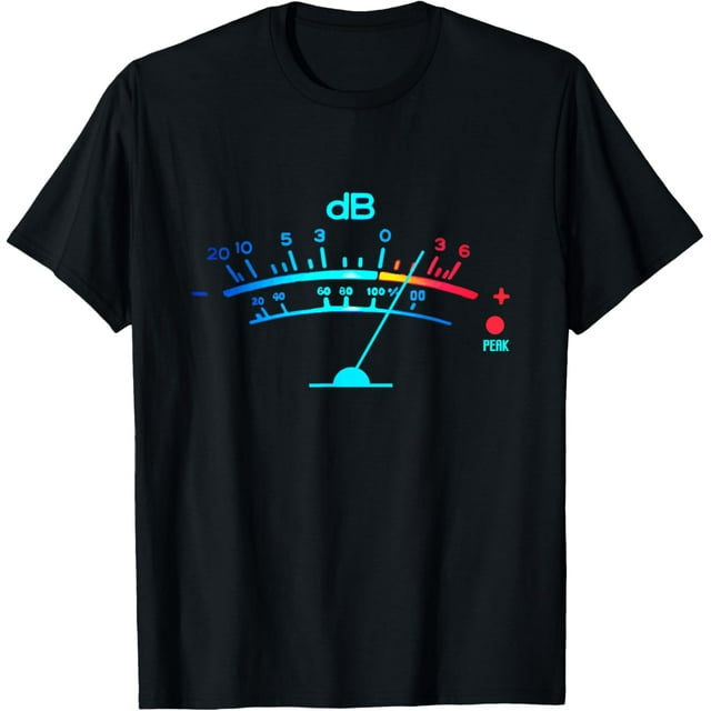 Volume VU Meter Vintage Audio Engineer Recording T-Shirt - Walmart.com