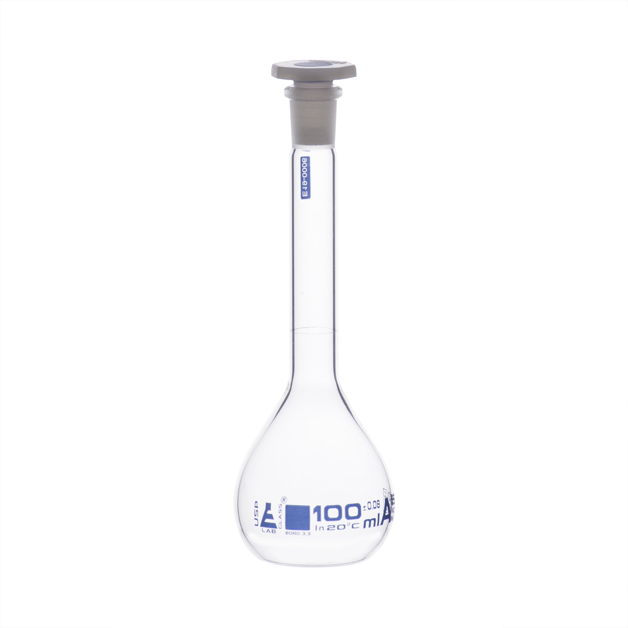 Volumetric Flask, 100ml - Class A, ASTM - Tolerance ±0.08ml - Includes ...