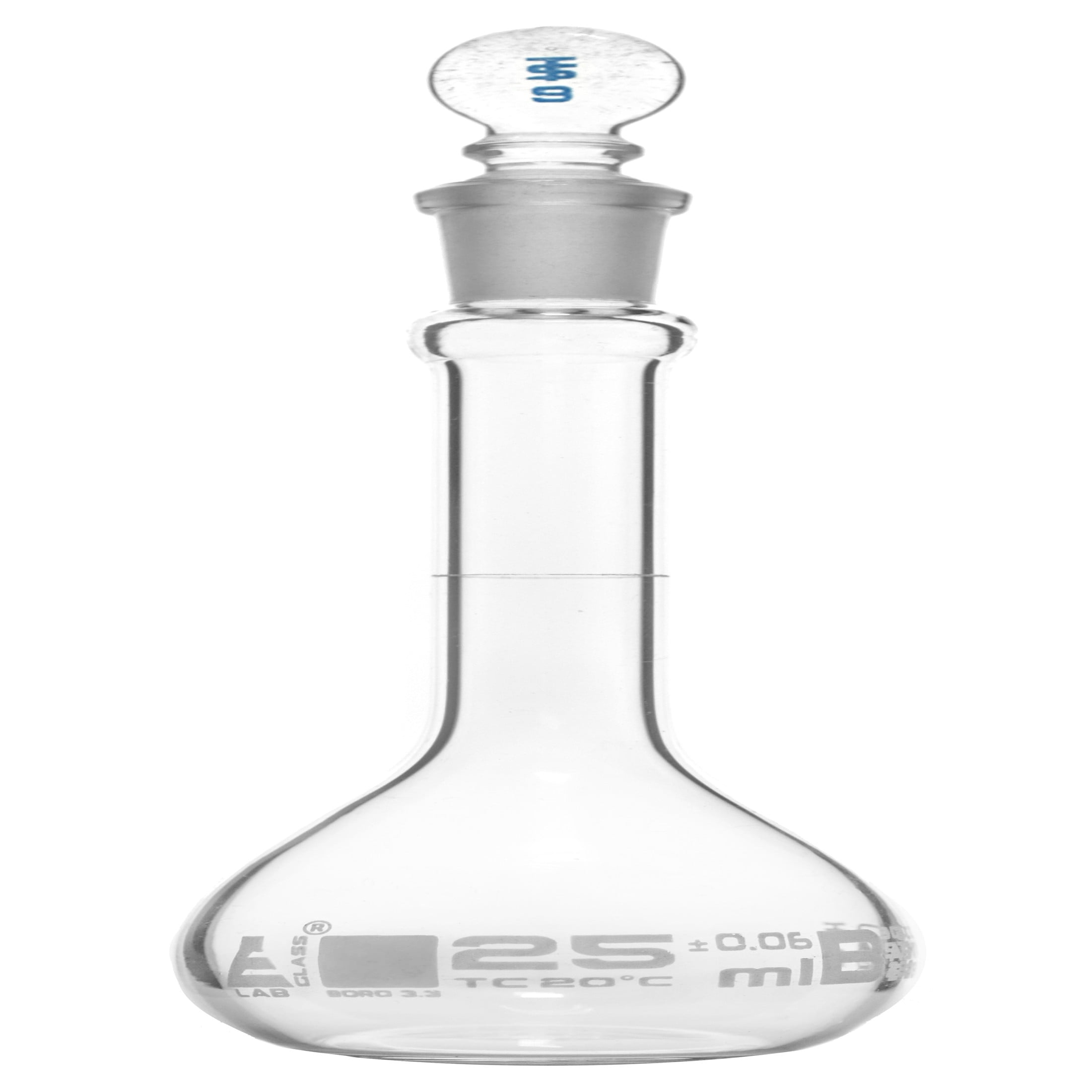 Volumetric Flask, 25ml - Class A, ASTM - Tolerance ±0.030 ml - Glass ...
