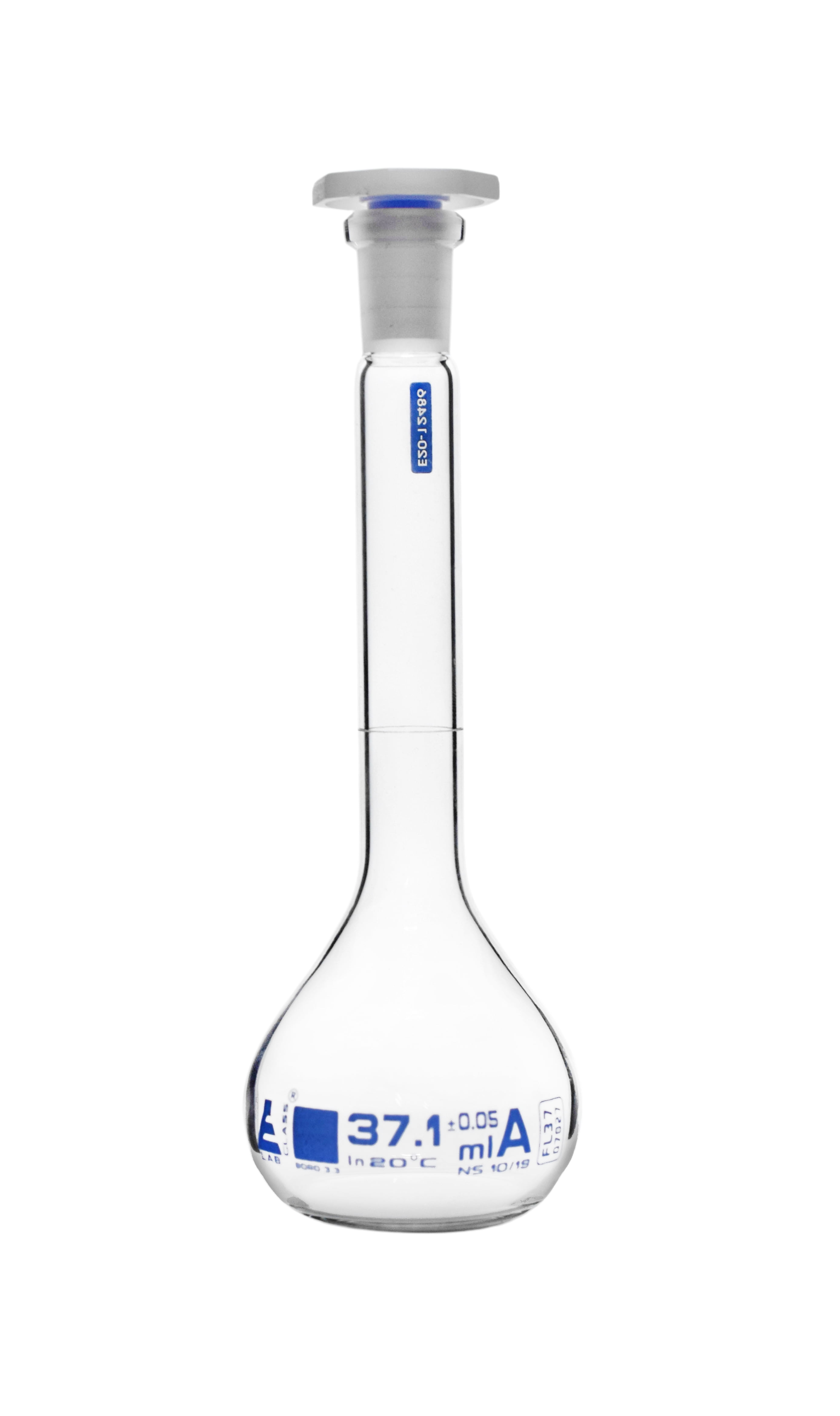 Volumetric Flask, 37.1mL - Class A - Tolerance ±0.05mL - Includes ...