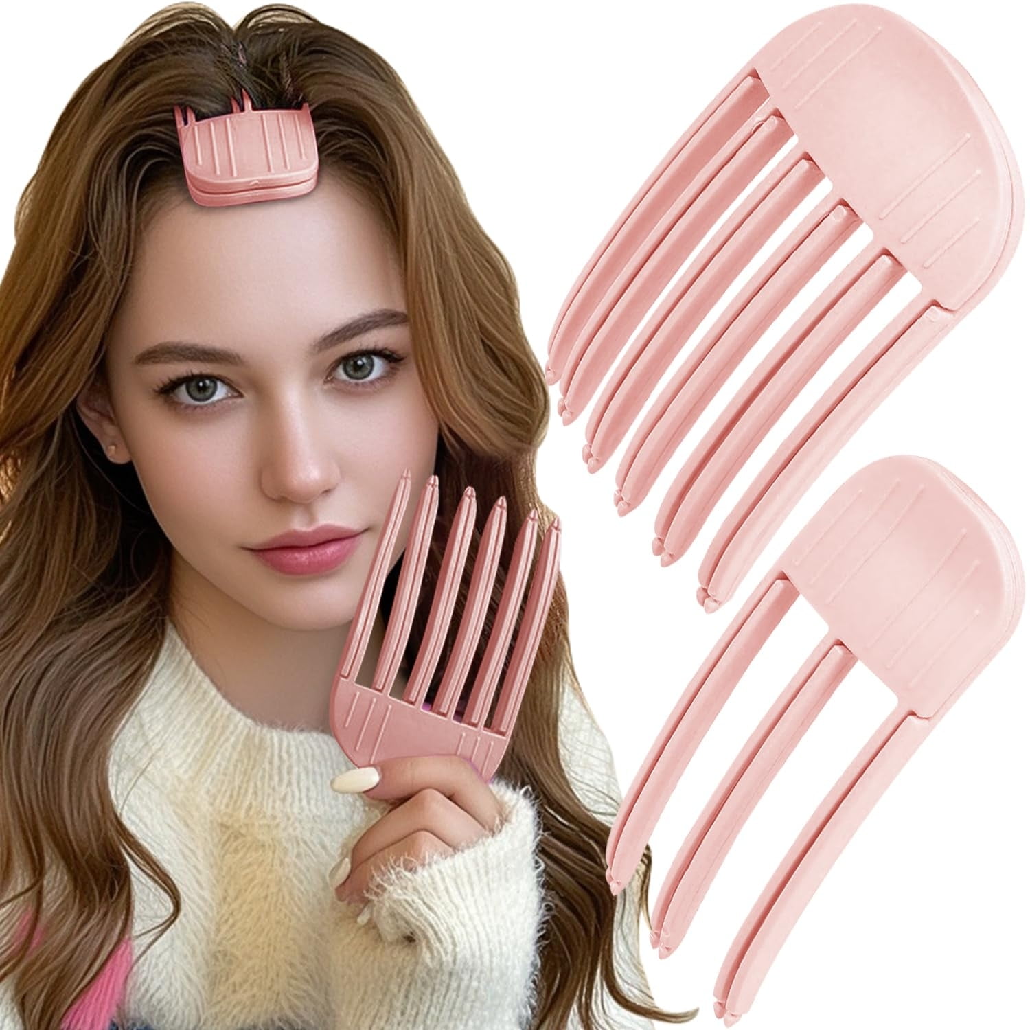 Volumizing Hair Root Clips For Fluffy Bangs, Wind Shaping Comb For Men ...