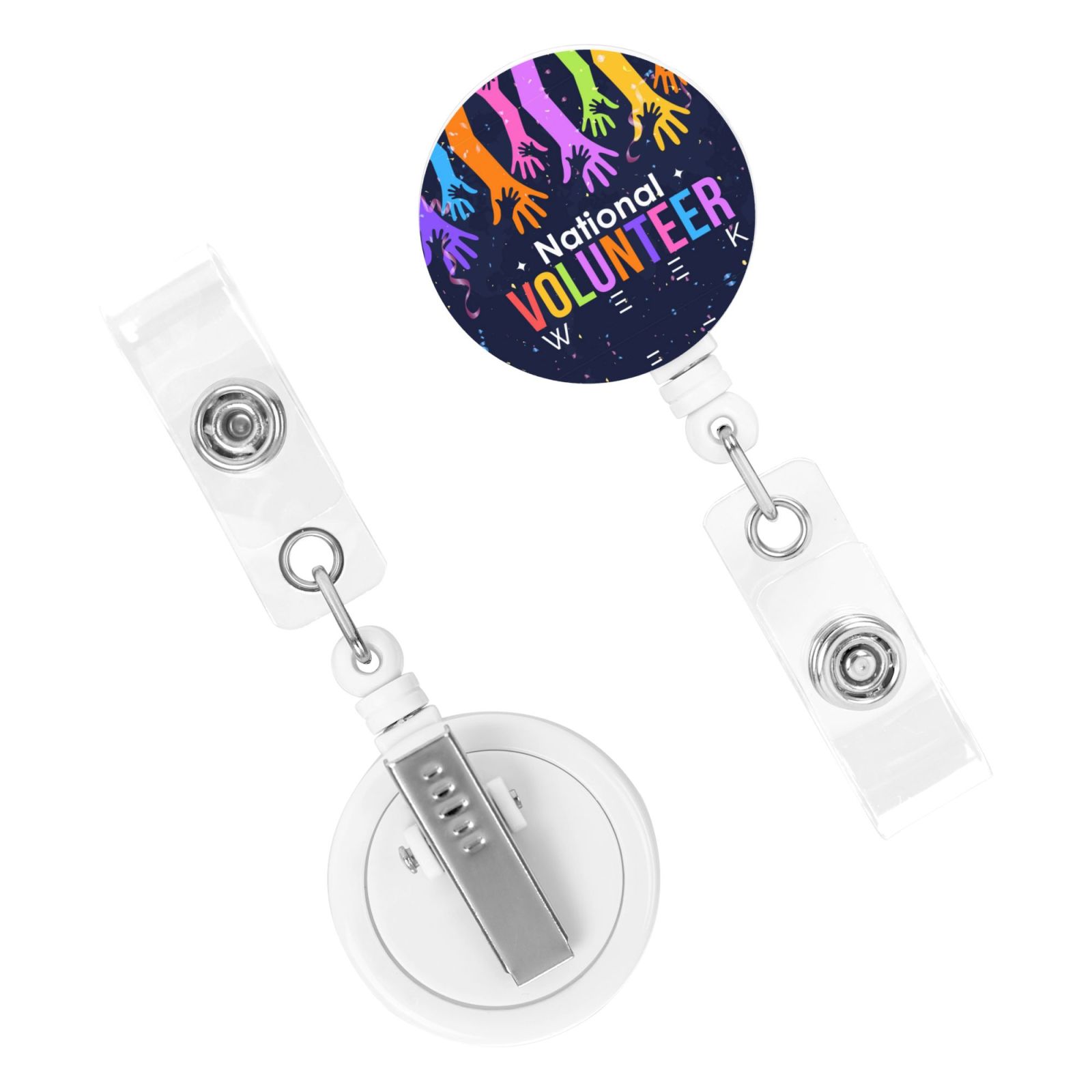 Volunteer Month Week 2025 Badge Reel Retractable Badge Clip Id Card ...