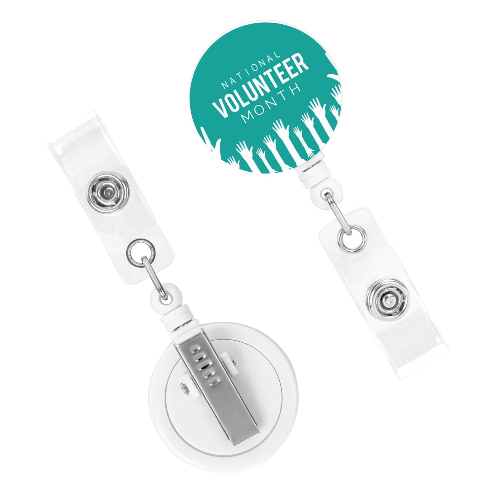 Volunteer Month Week 2025 Badge Reel Retractable Badge Clip Id Card ...