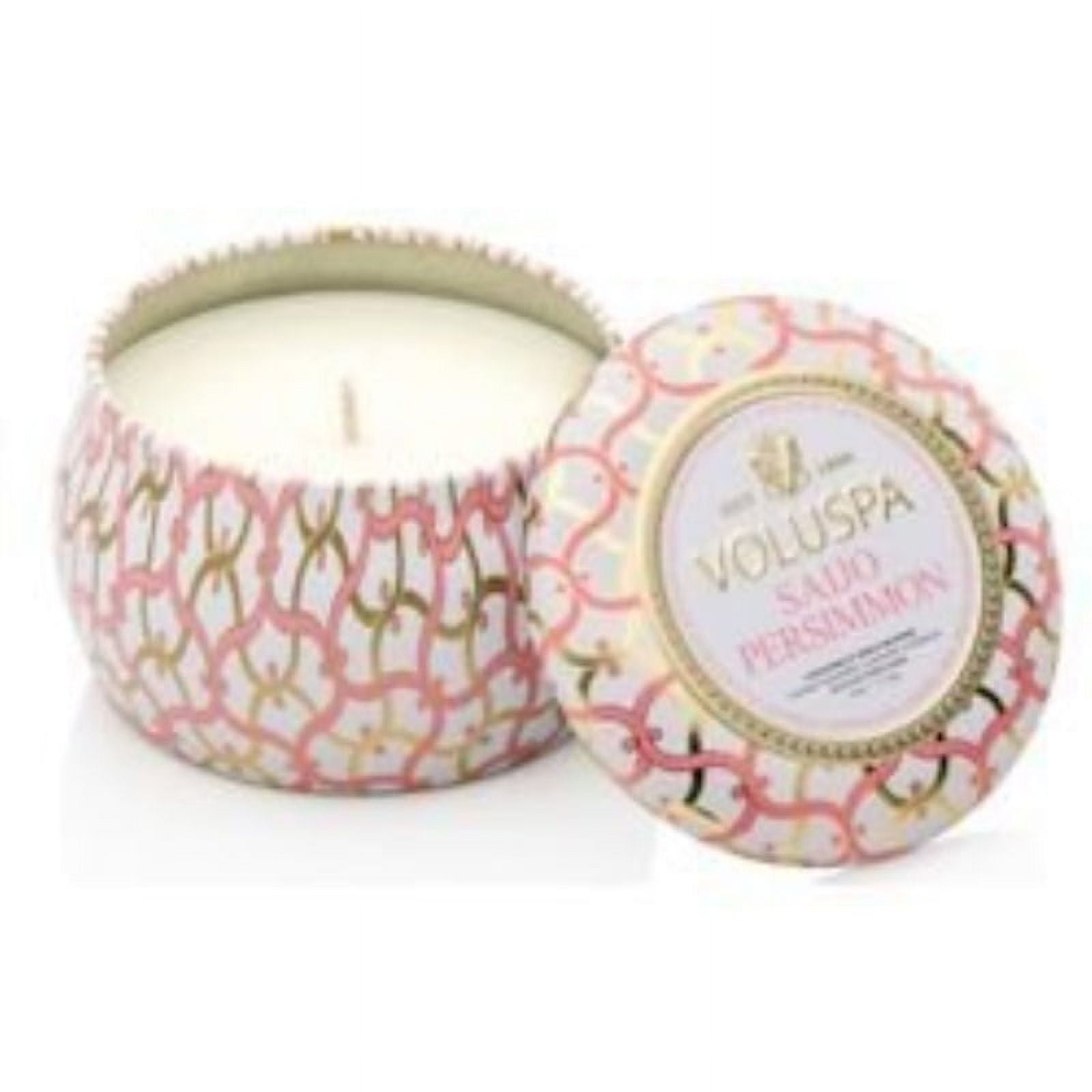 Voluspa 256630 4 oz Mini Tin Candle, Saijo Persimmon - Walmart.com