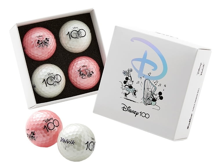 Volvik Vivid Disney Golf Balls [4-Ball] Pink/White - Walmart.com