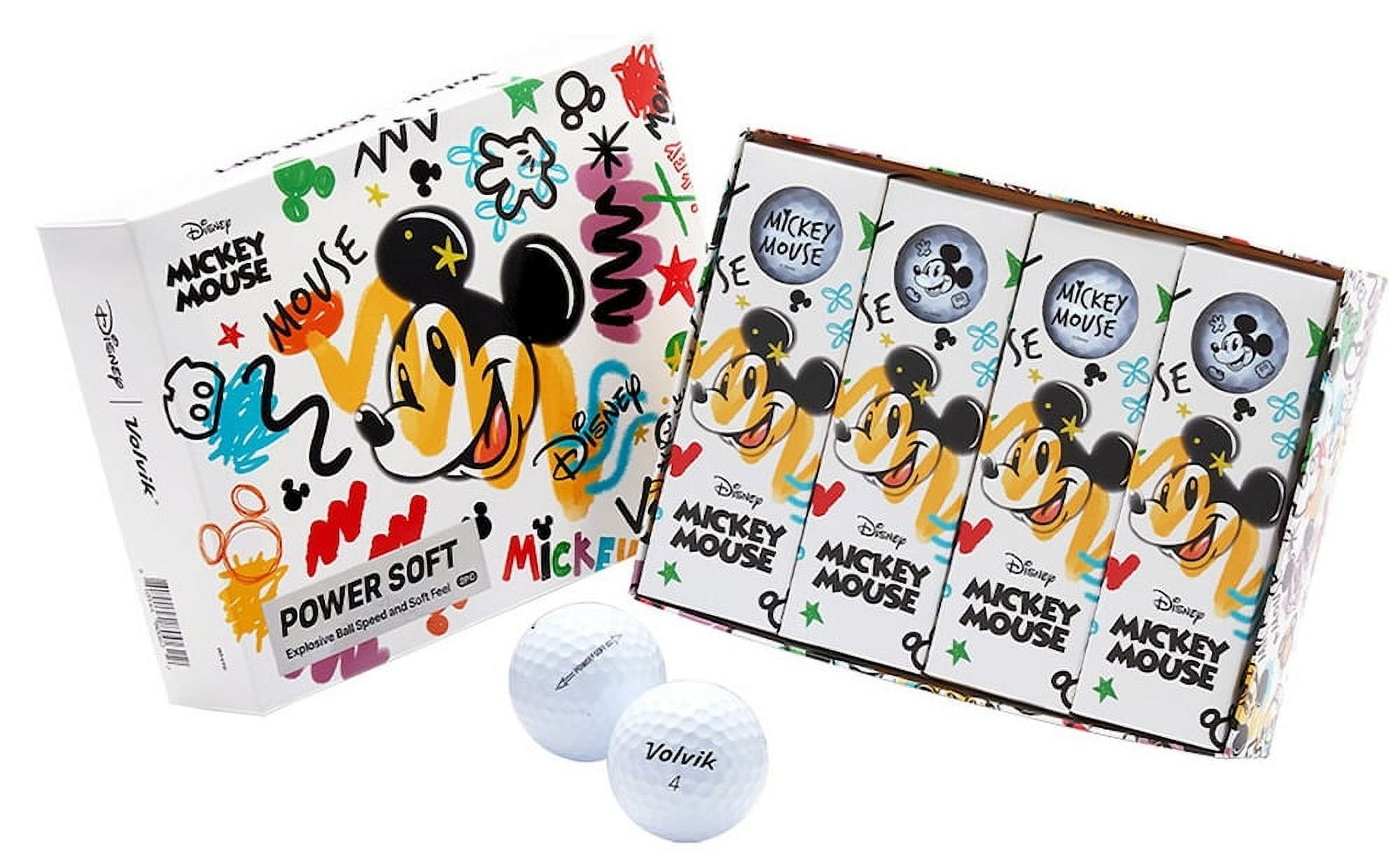 Volvik Power Soft Disney Golf Balls Mickey 12-Ball Pack White - Walmart.com