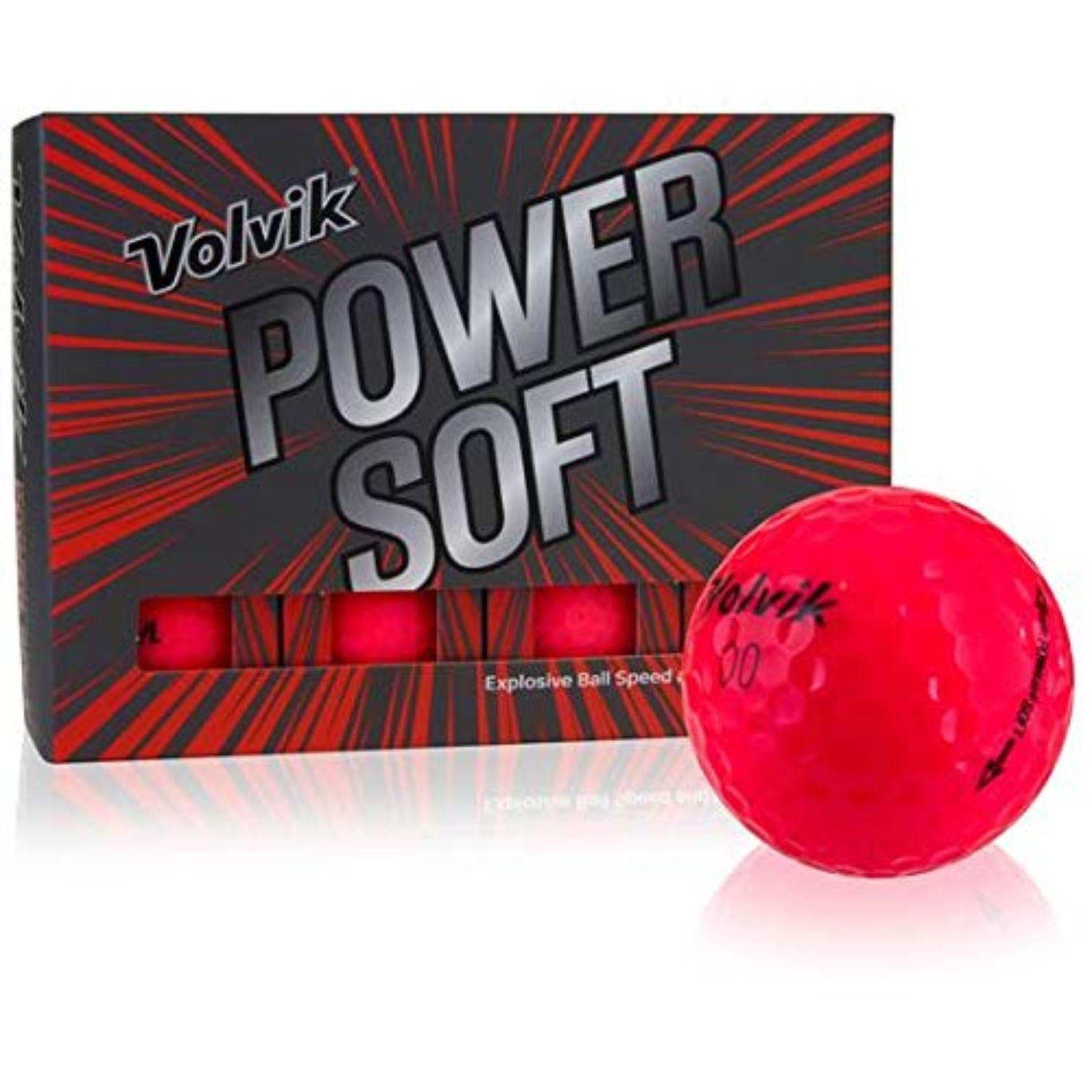 Volvik Power Soft Golf Balls Dozen - Gloss Red - Walmart.com