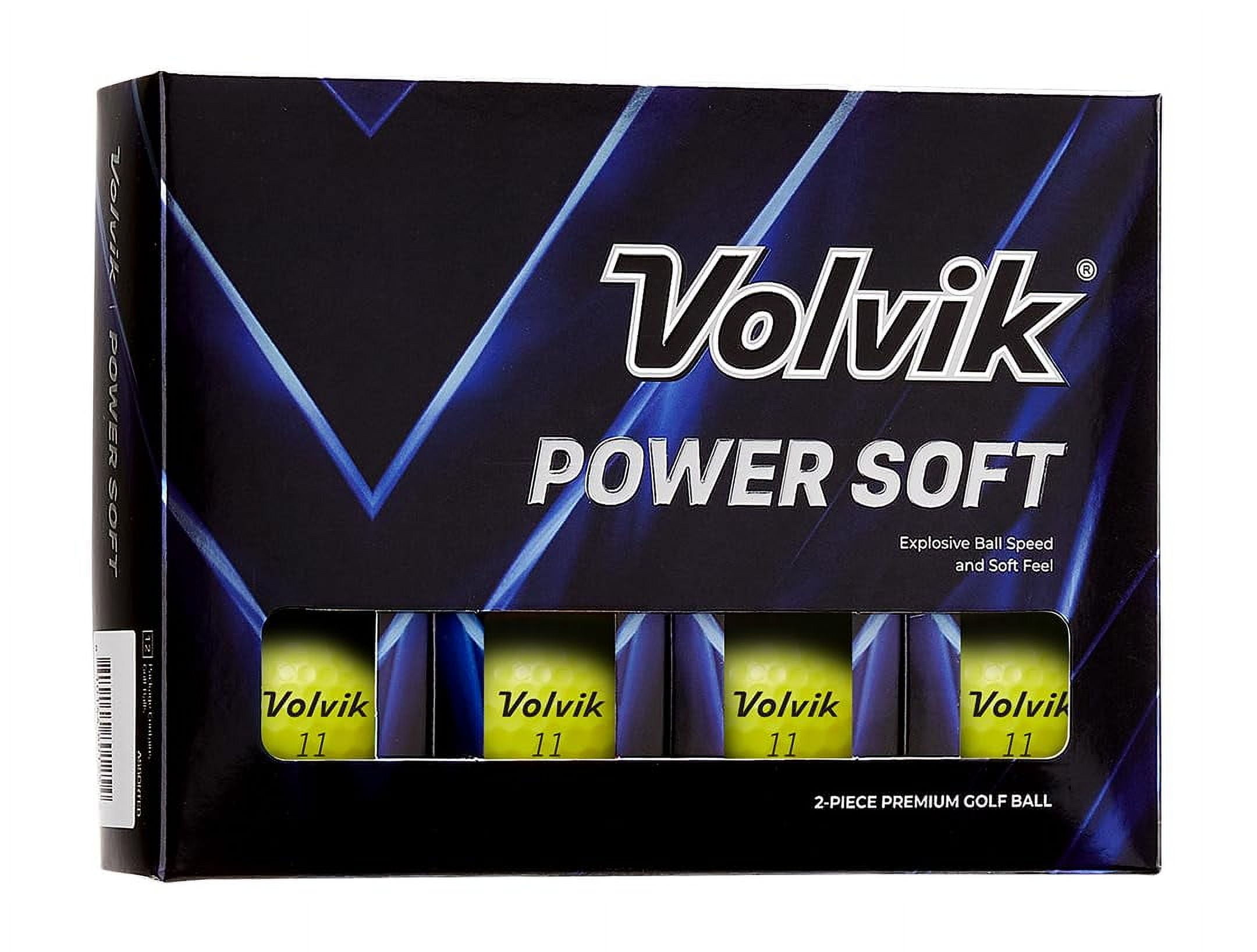 Volvik Power Soft Golf Balls (One Dozen) 2-Piece Balls (Yellow ...