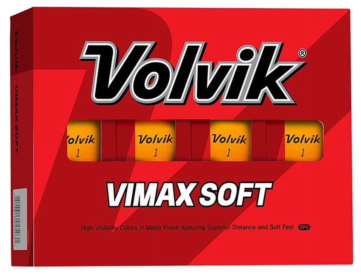 Volvik Golf ViMax Soft Matte Finish Golf Balls 12 (1 Dozen), Matte ...