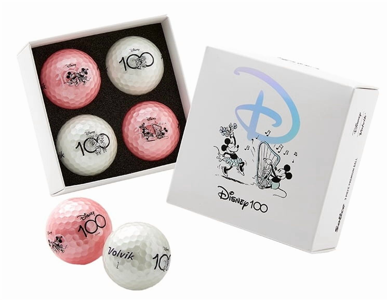 Volvik Vivid Disney Golf Balls [4-Ball] Pink/White - Walmart.com