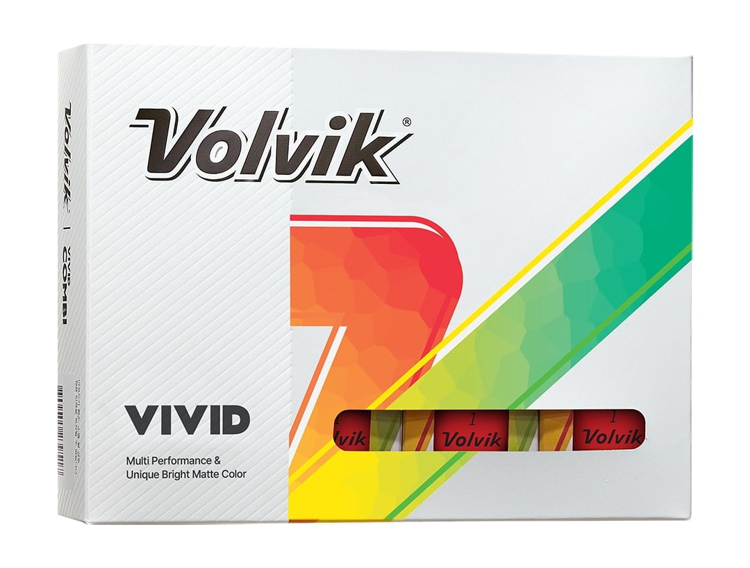 Volvik Vivid Golf Balls (Matte Red, 12pk) 1dz, 2024 NEW - Walmart.com