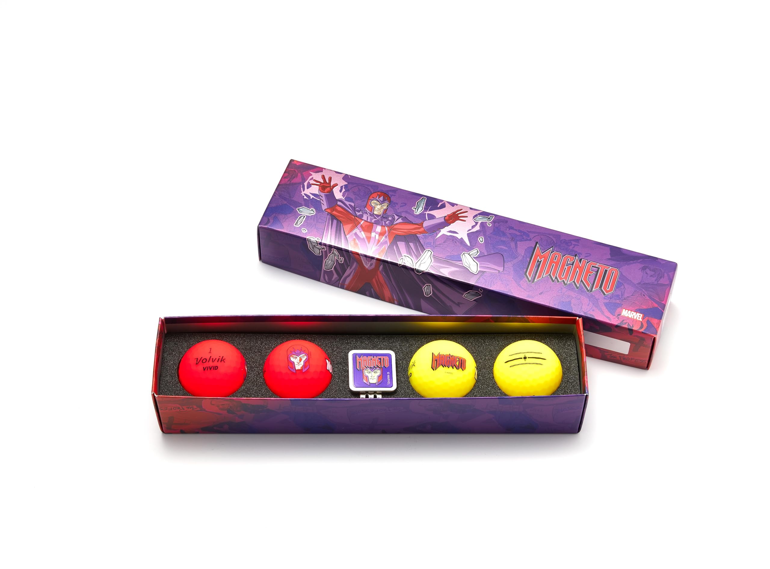 Volvik Vivid X-Men/Anti-Hero Golf Ball Gift Set Magneto 4-Ball Pack Multi - Walmart.com